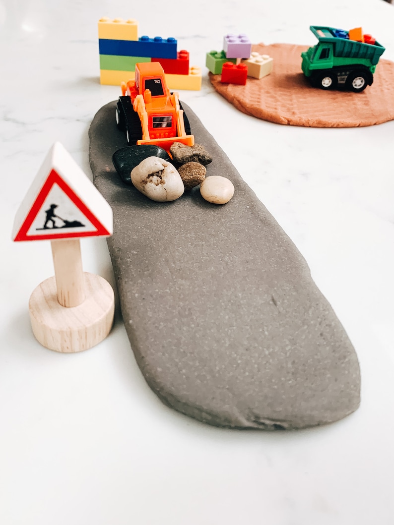 Digger Construction Play Dough Kit - Etsy UK