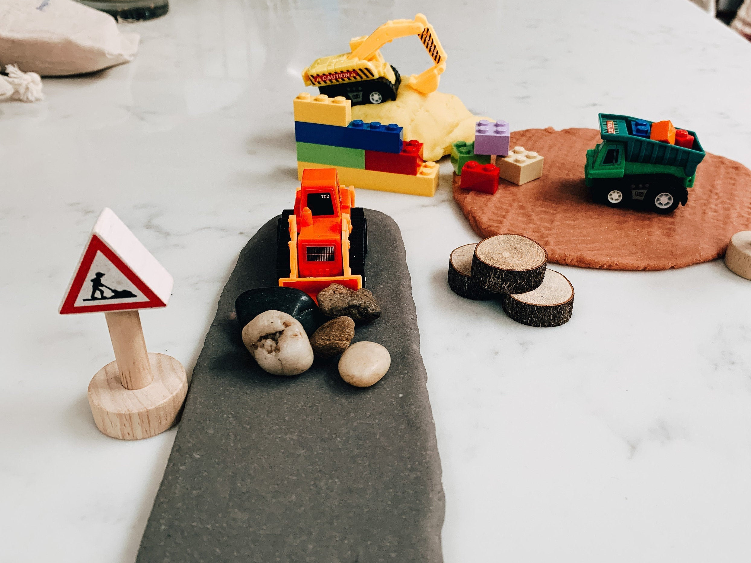 Digger Construction Play Dough Kit - Etsy UK