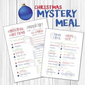 Christmas Holiday Mystery Meal Party Kit - Etsy