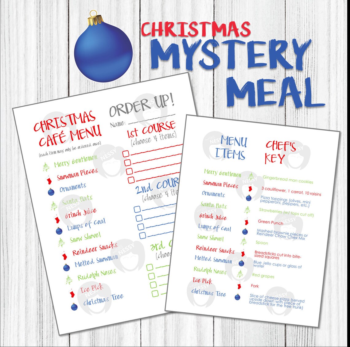 Christmas Holiday Mystery Meal Party Kit - Etsy