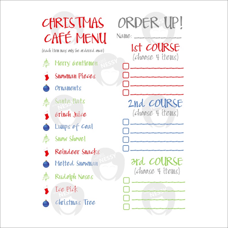 Christmas Holiday Mystery Meal Party Kit - Etsy