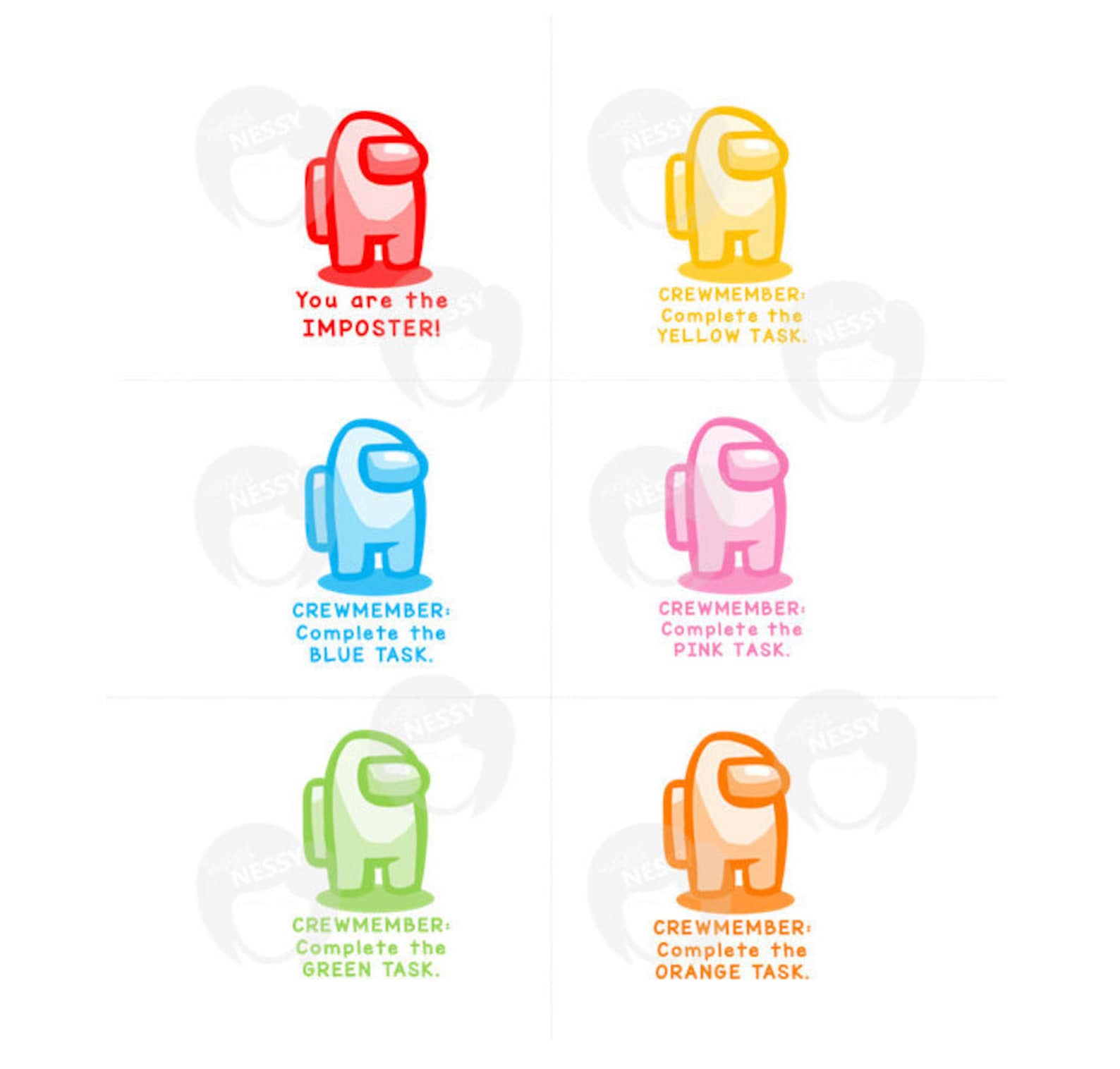 Among Us in Real Life Game Cards (digital Download) - Etsy Australia
