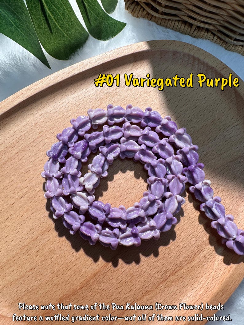 Colorful Hawaiian Crown Flower Beads,waterproof Resin&coral Puakalaunu ...
