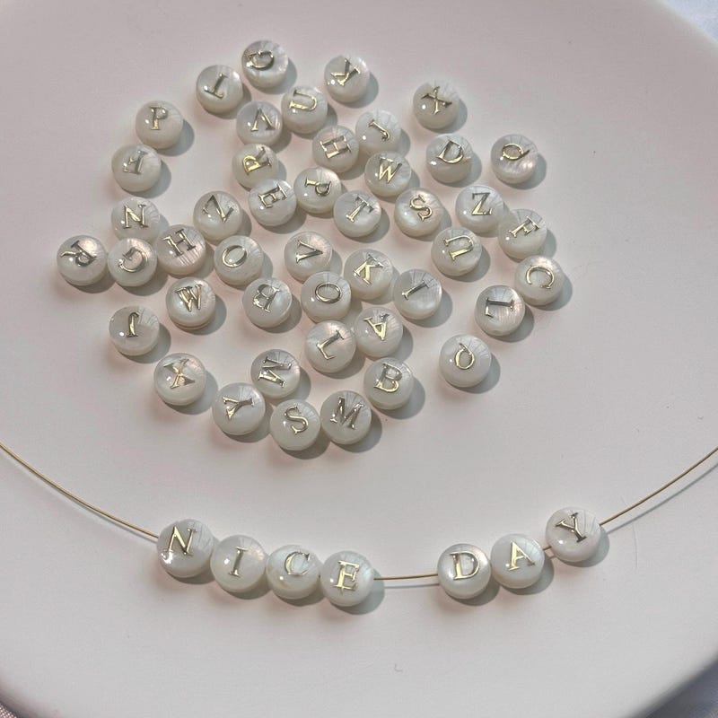 Alphabet Beads - Etsy