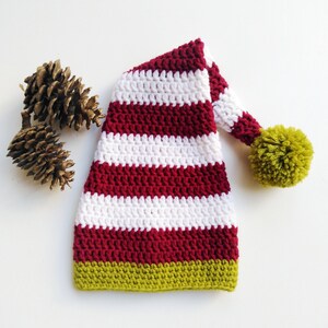 Christmas Crochet Elf Hat Pattern Newborn to Adult Sizes Beginners PDF ...
