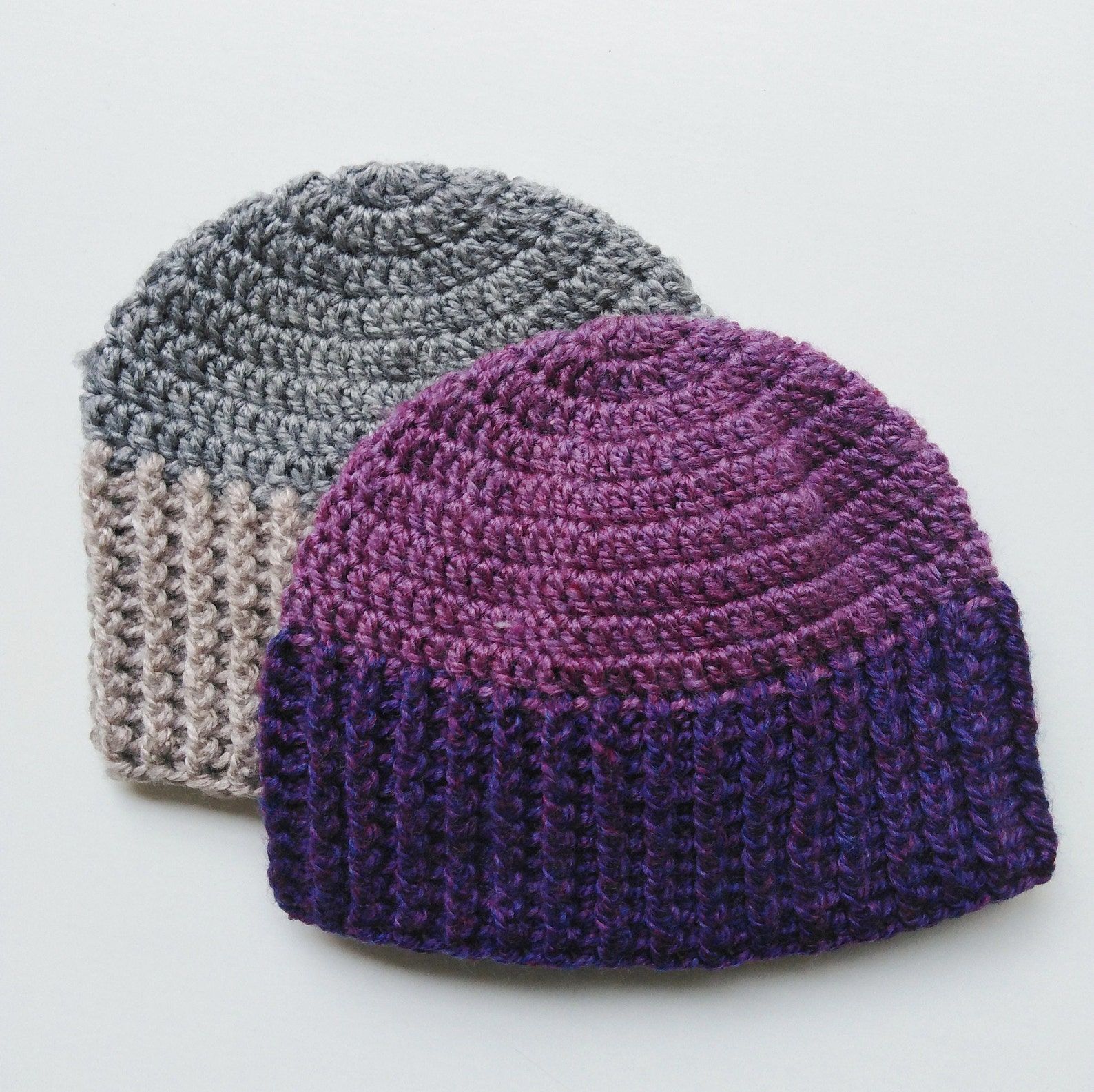 Easy Crochet Pattern Crochet Hat Ribbed Hat Pattern Crochet Hat Pattern ...