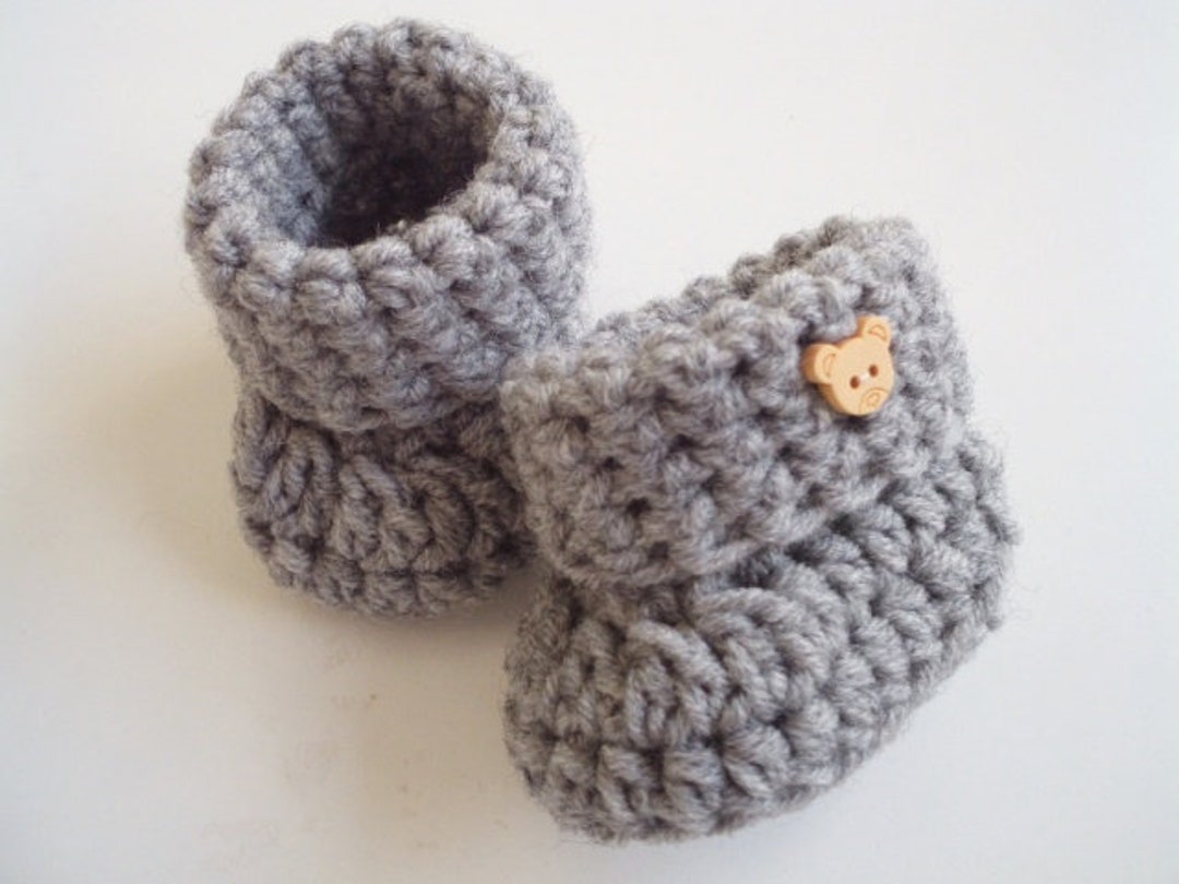 Crochet Booties PATTERN Crochet Pattern Crochet Newborn Booties Pattern ...