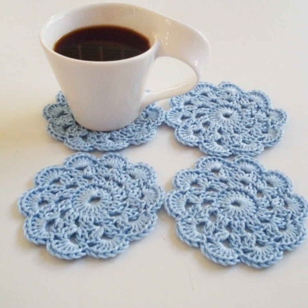 Crochet Coasters Pattern Crochet Pattern Crochet Doily Easy Crochet ...