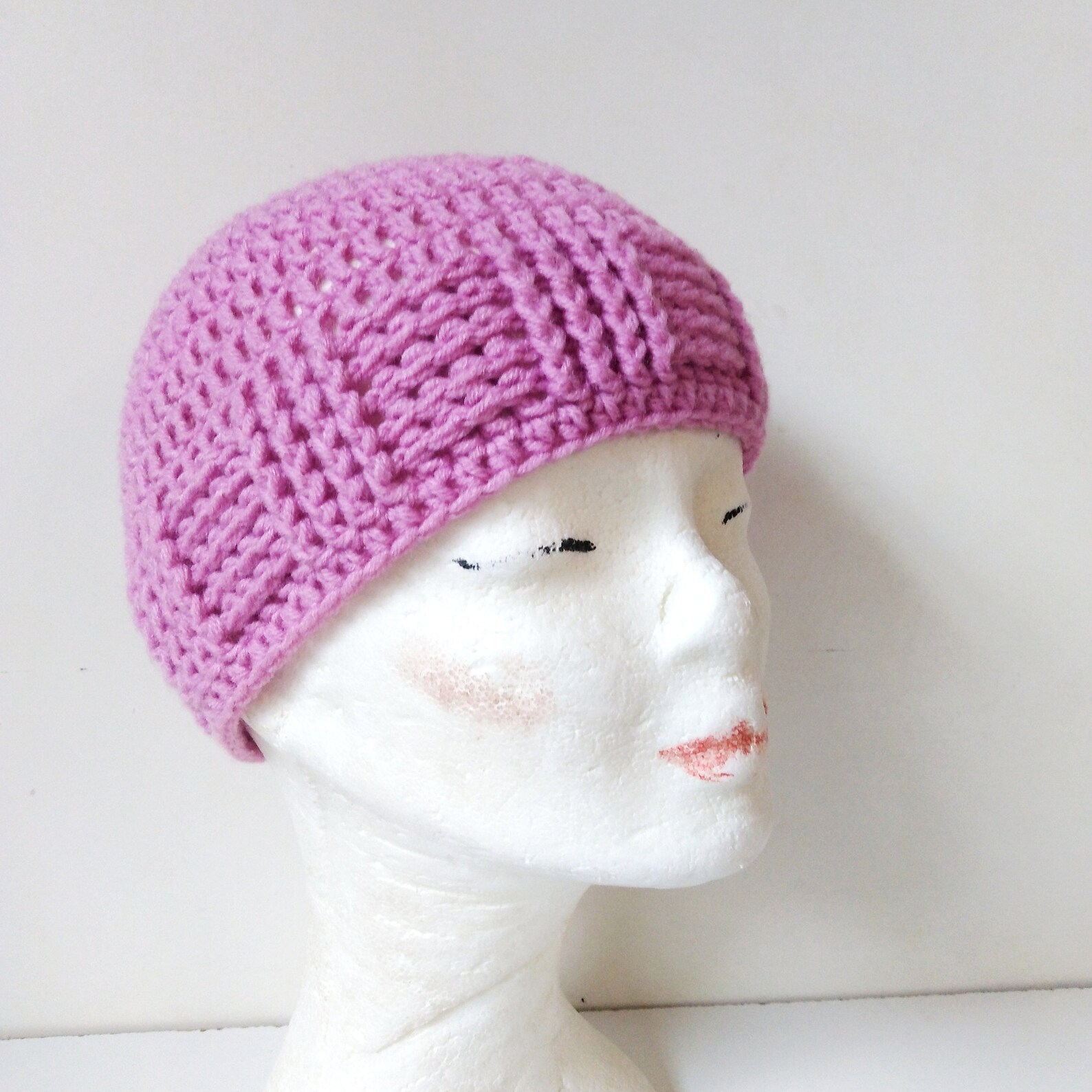 Crochet Chemo Hat Pattern Easy Beanie for Cancer Patients PDF Pattern ...