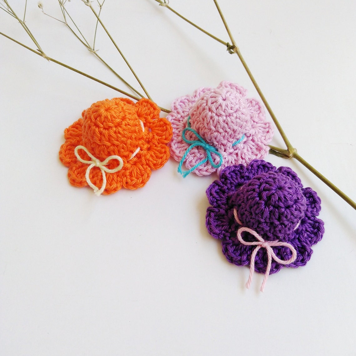 Mini Sun Hat PATTERN Crochet Pattern Doll Hat Pattern Mini Hat - Etsy