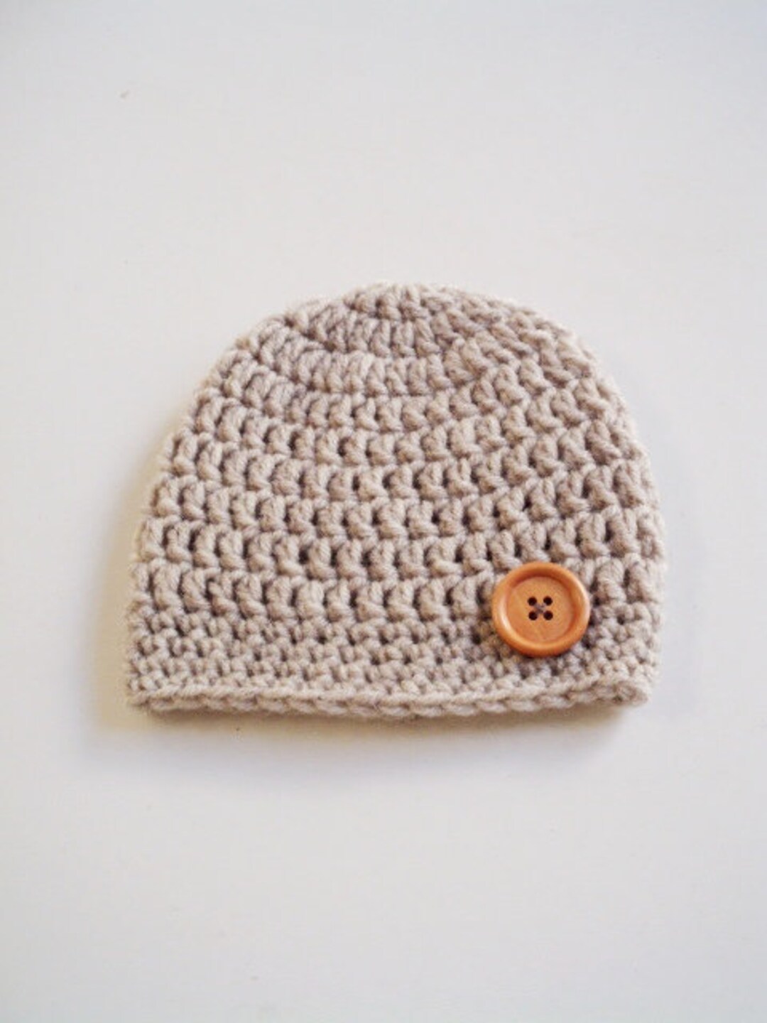 Simple Crochet Hat Pattern Crochet Hat Instructions for Newborn Baby ...