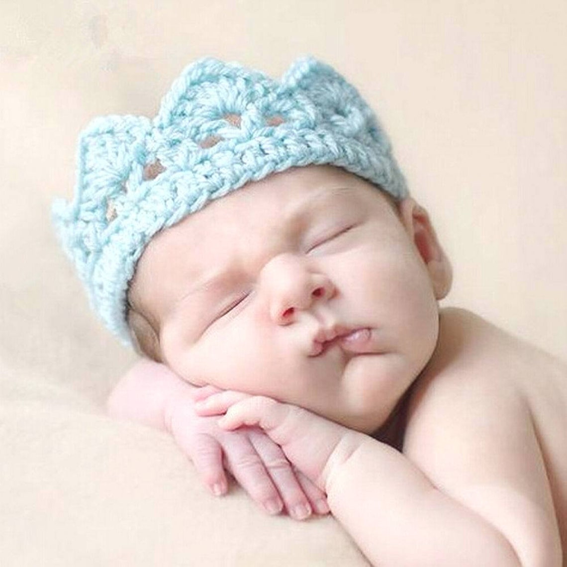 Simple Crochet Crown Pattern Newborn to Adult Sizes Princess | Etsy