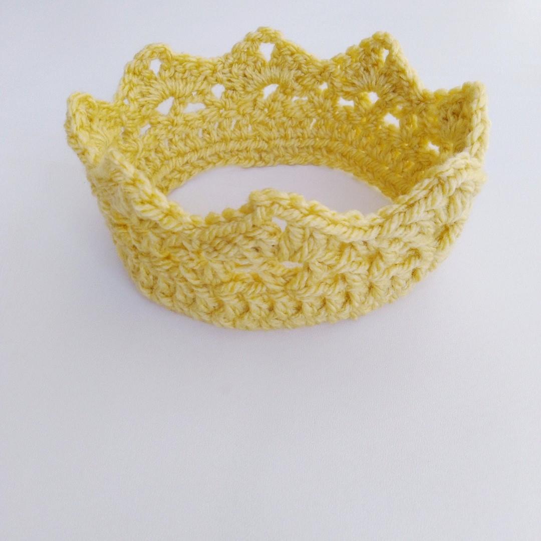 Simple Crochet Crown Pattern Newborn to Adult Sizes Princess Crown ...