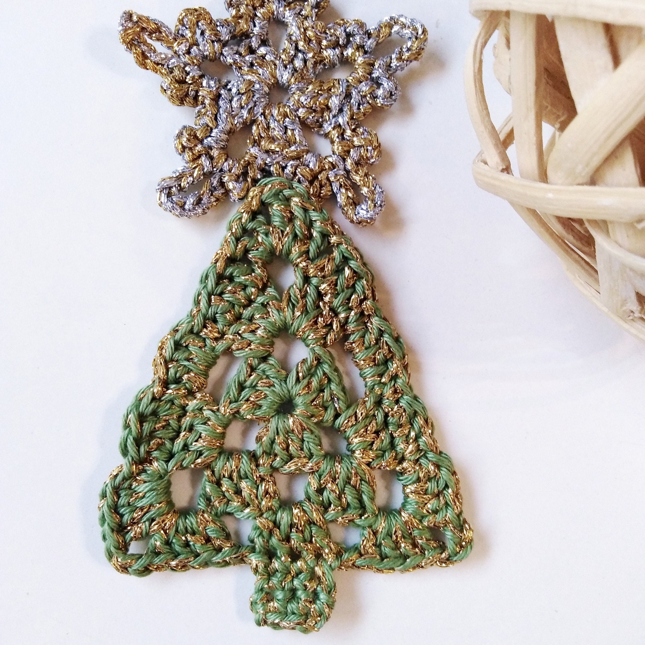 Crochet Christmas Tree Ornament Pattern PDF Instant Digital - Etsy