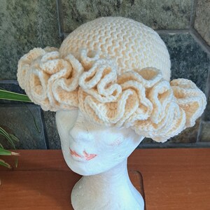 Easy Crochet Ruffle Hat Pattern Crochet Pattern Crochet Hat Patterns ...