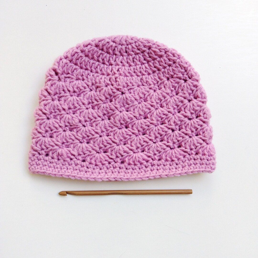 Shell Hat Pattern Crochet Pattern Sea Shells Beanie Hat Crochet Hat ...