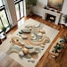 Stone Rock Rug, Modern Stone Design Rug, Custom Rug, Popular Rug, Area ...