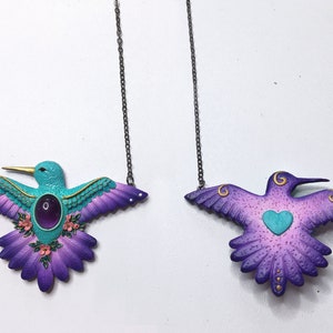 PDF Tutorial Time-lapse Video: Polymer Clay Hummingbird Necklace Step ...