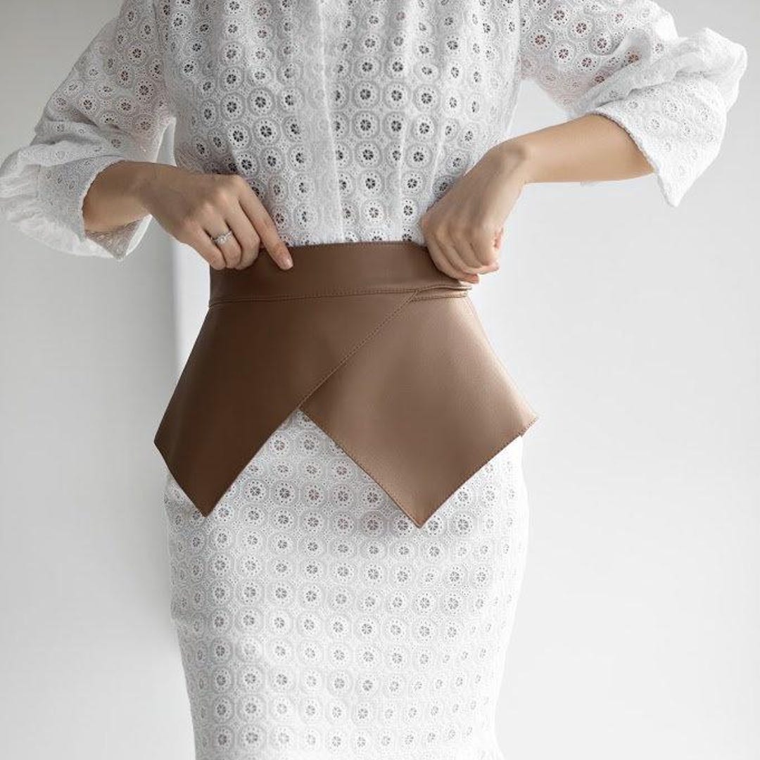 Skirt Belt Peplum Leather Corset Wide Belts Unique Handmade Waist Belts ...