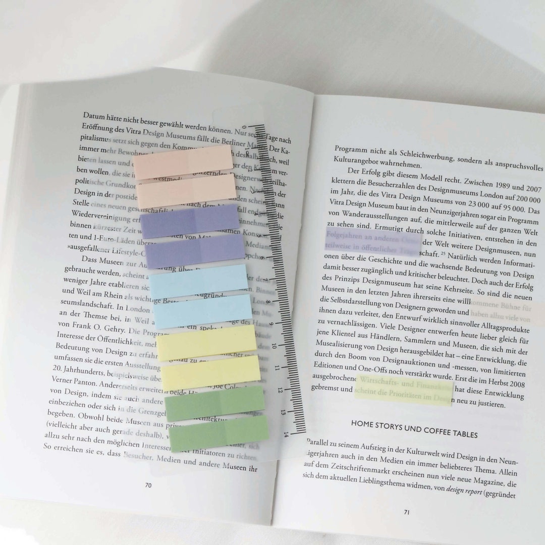Lilac | Sticky Notes | Index Sticky Notes With Ruler | Page Marker ...