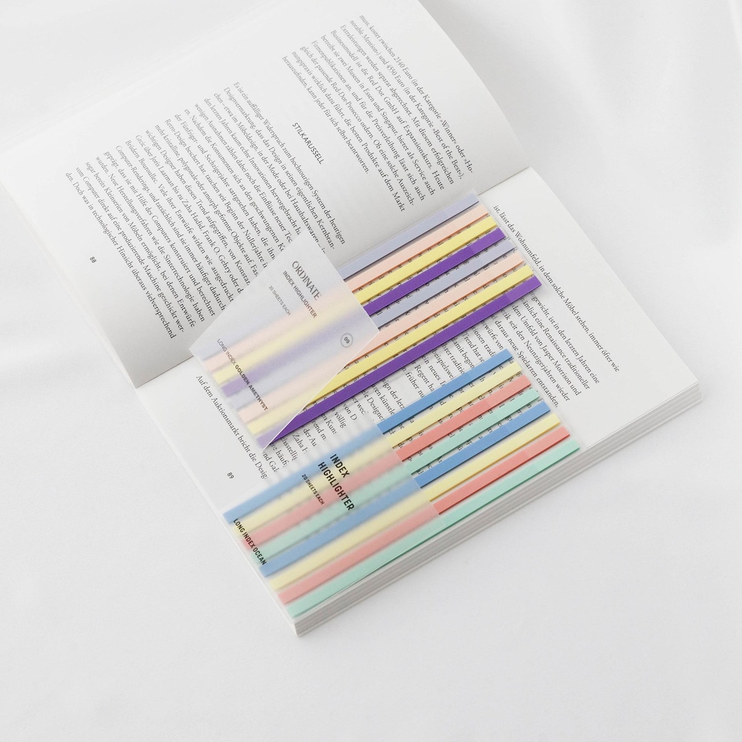 Golden Amethyst Sticky Notes | Index Sticky Notes | Long Adhesive ...
