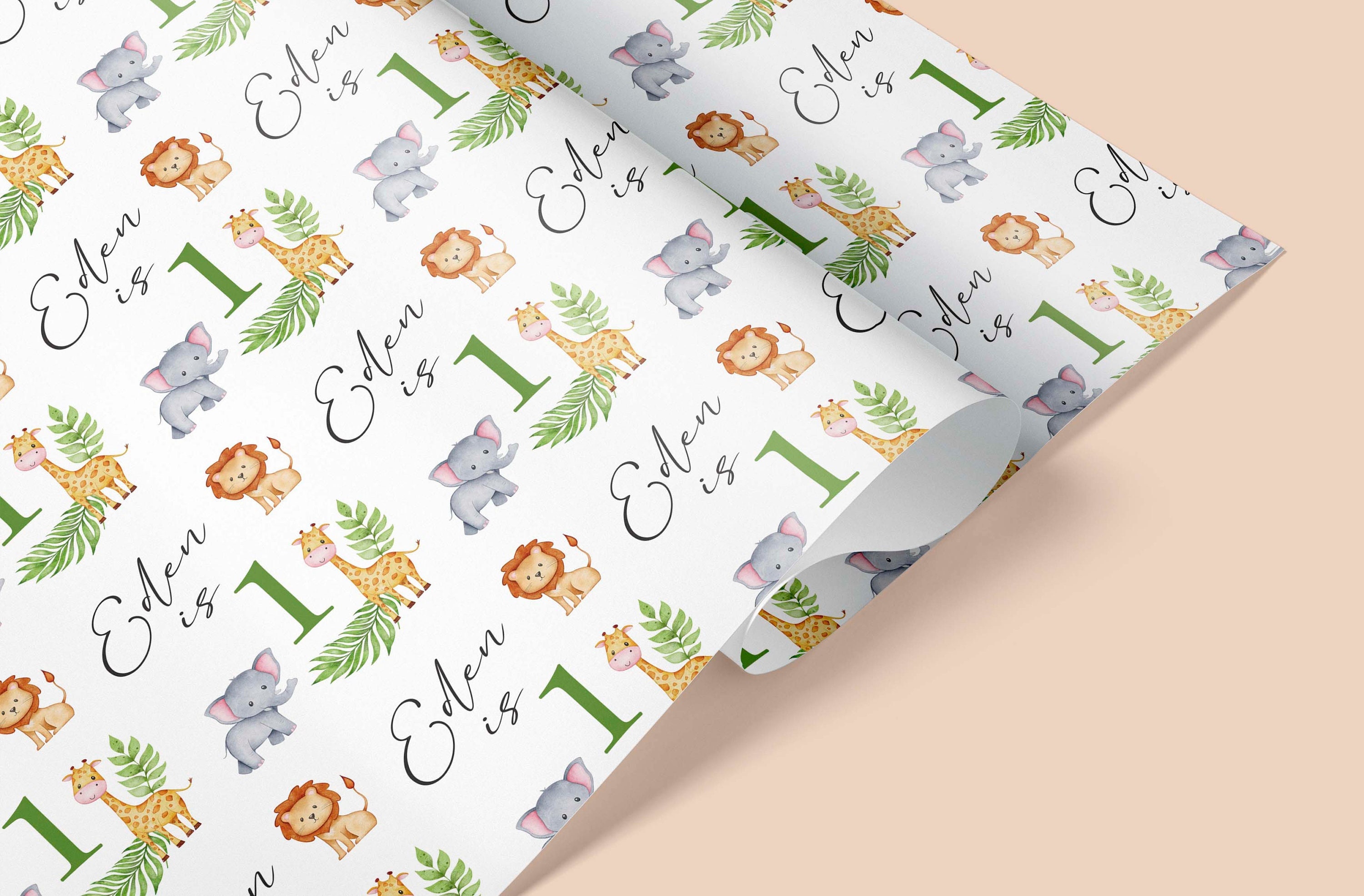 Safari Wrapping Paper - Etsy