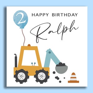 CONSTRUCTION / DIGGER THEME Personalised Wrap / Vehicle Personalised ...