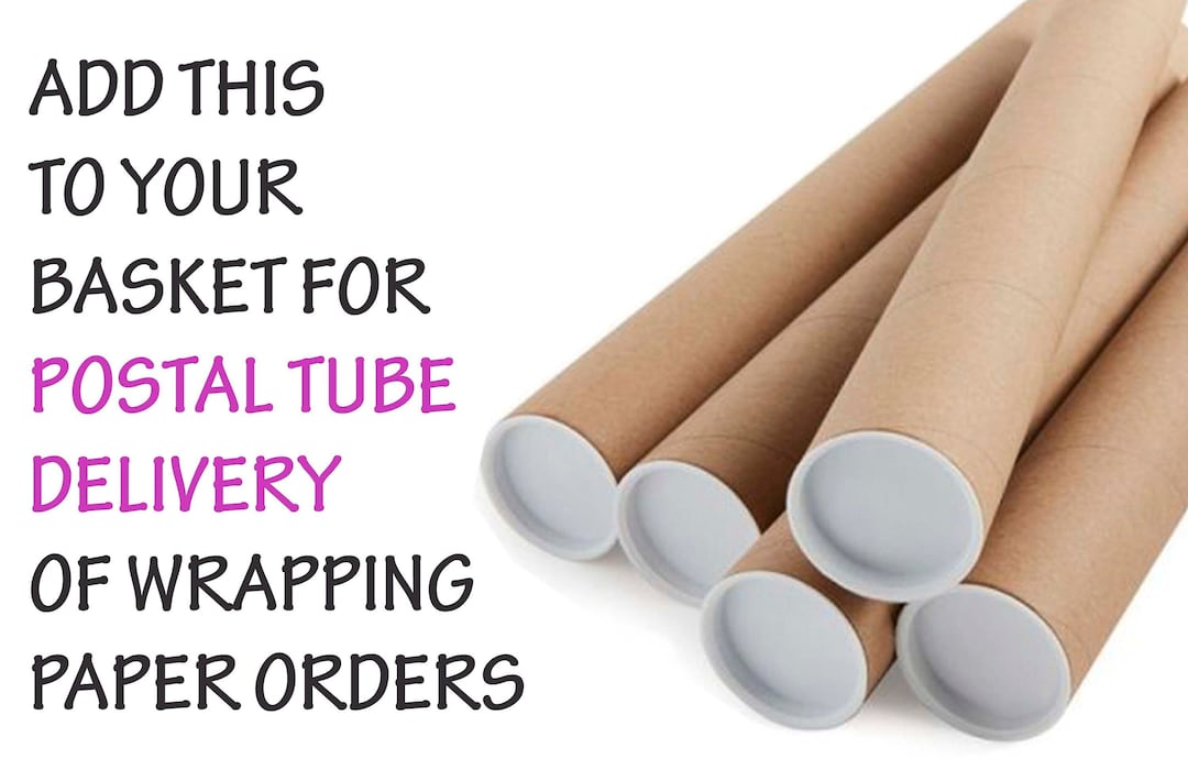 Postal Tube Upgrade for Gift Wrap Orders Wrapping Paper Tube Upgrade ...