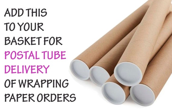 Postal Tube Upgrade for Gift Wrap Orders Wrapping Paper Tube - Etsy