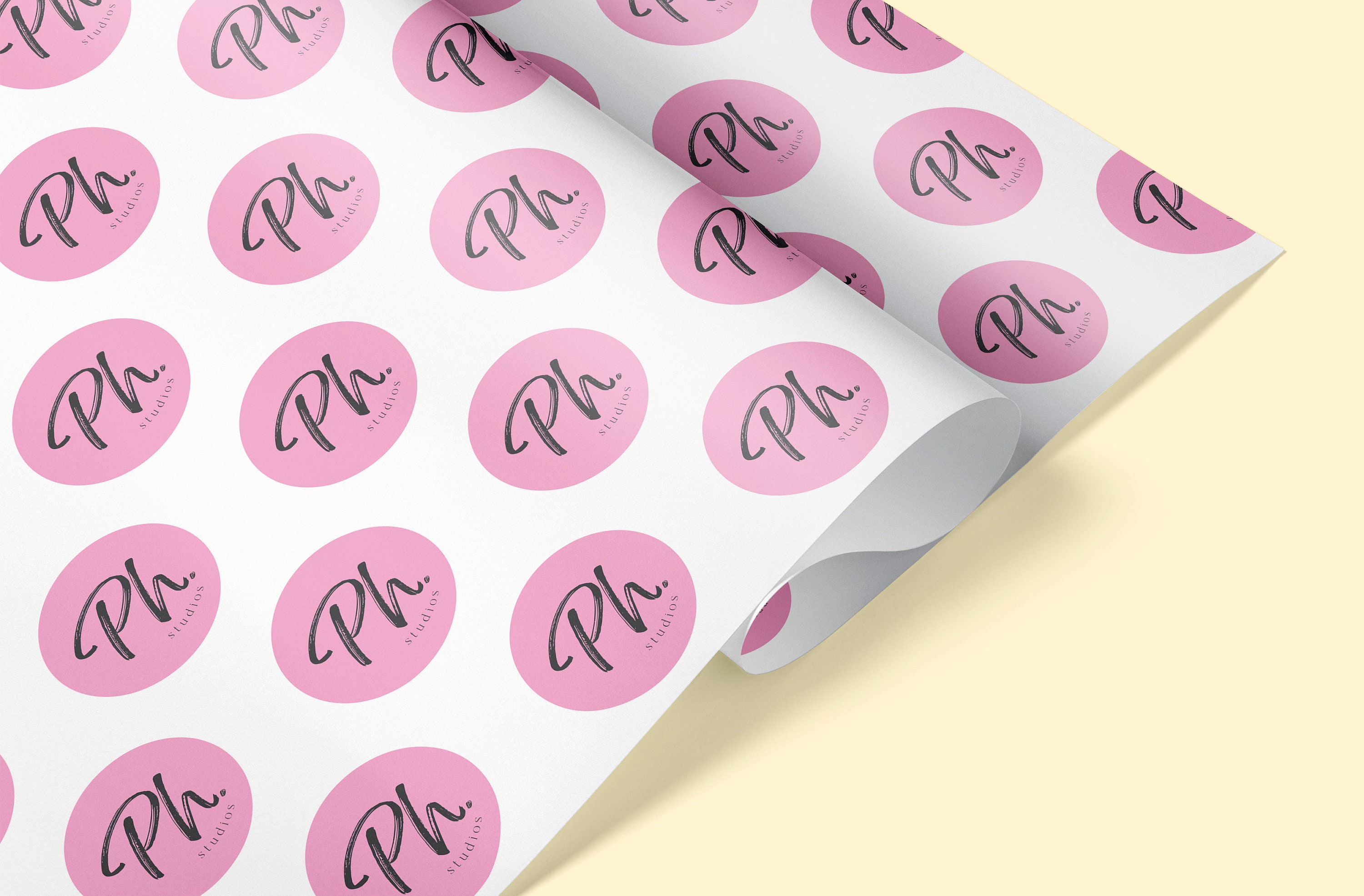 Customised Logo Gift Wrap / Packaging Wrapping Paper / Add - Etsy