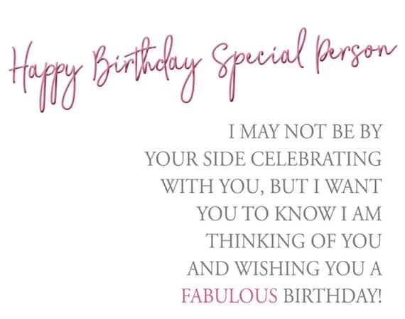 Special Person Birthday Quotes