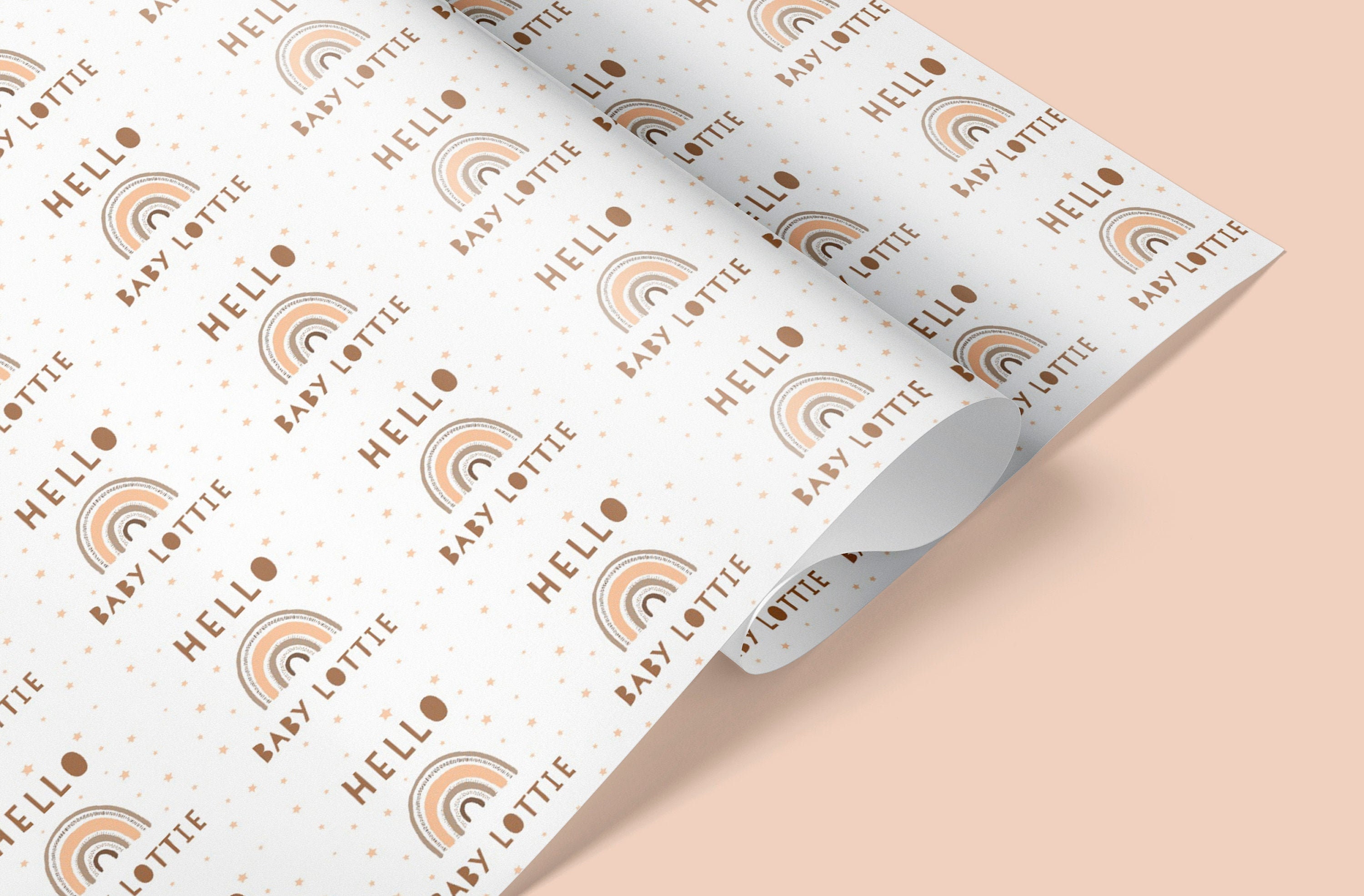 Paper & Party Supplies Paper Wrapping Paper Bespoke Baby Wrapping Paper ...
