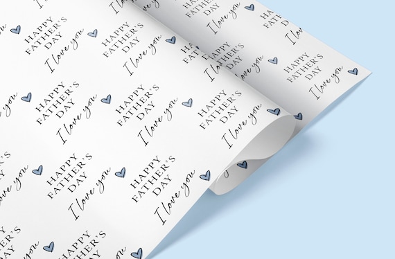 Happy Father's Day Wrapping Paper / Father's Day - Etsy