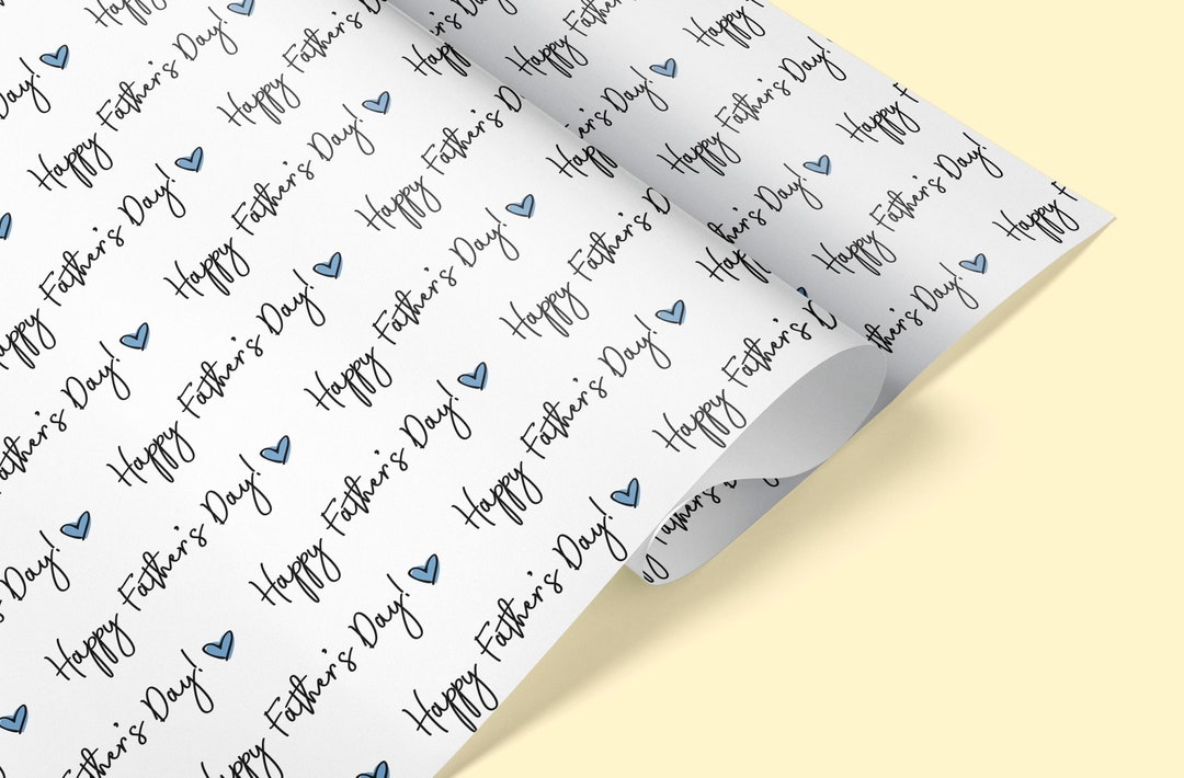 Happy Father's Day Wrapping Paper / Father's Day Wrapping Paper / Dad ...
