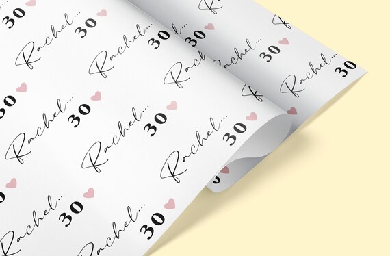 MILESTONE Personalised Gift Wrap / Personalised Birthday - Etsy