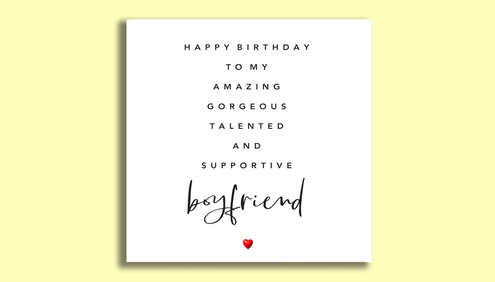 Boyfriend Birthday Card Boyfriend Card for Bf Amazing Boyfriend Card ...