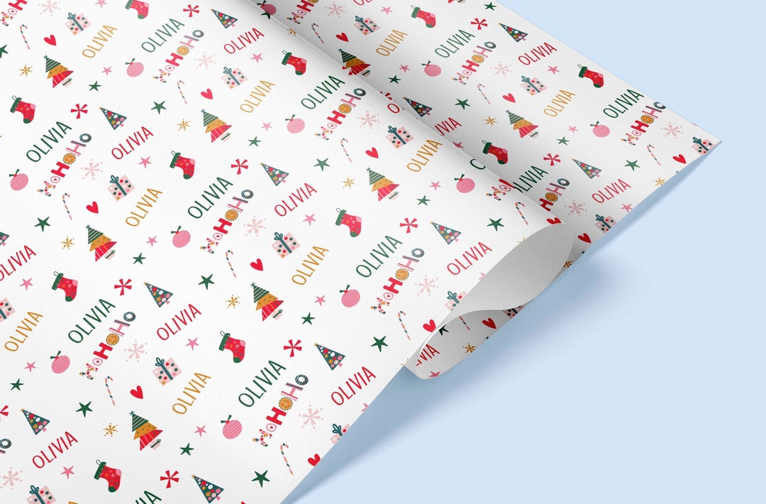 HO HO HO Fun Christmas Paper | Christmas Wrapping Paper | Personalised ...