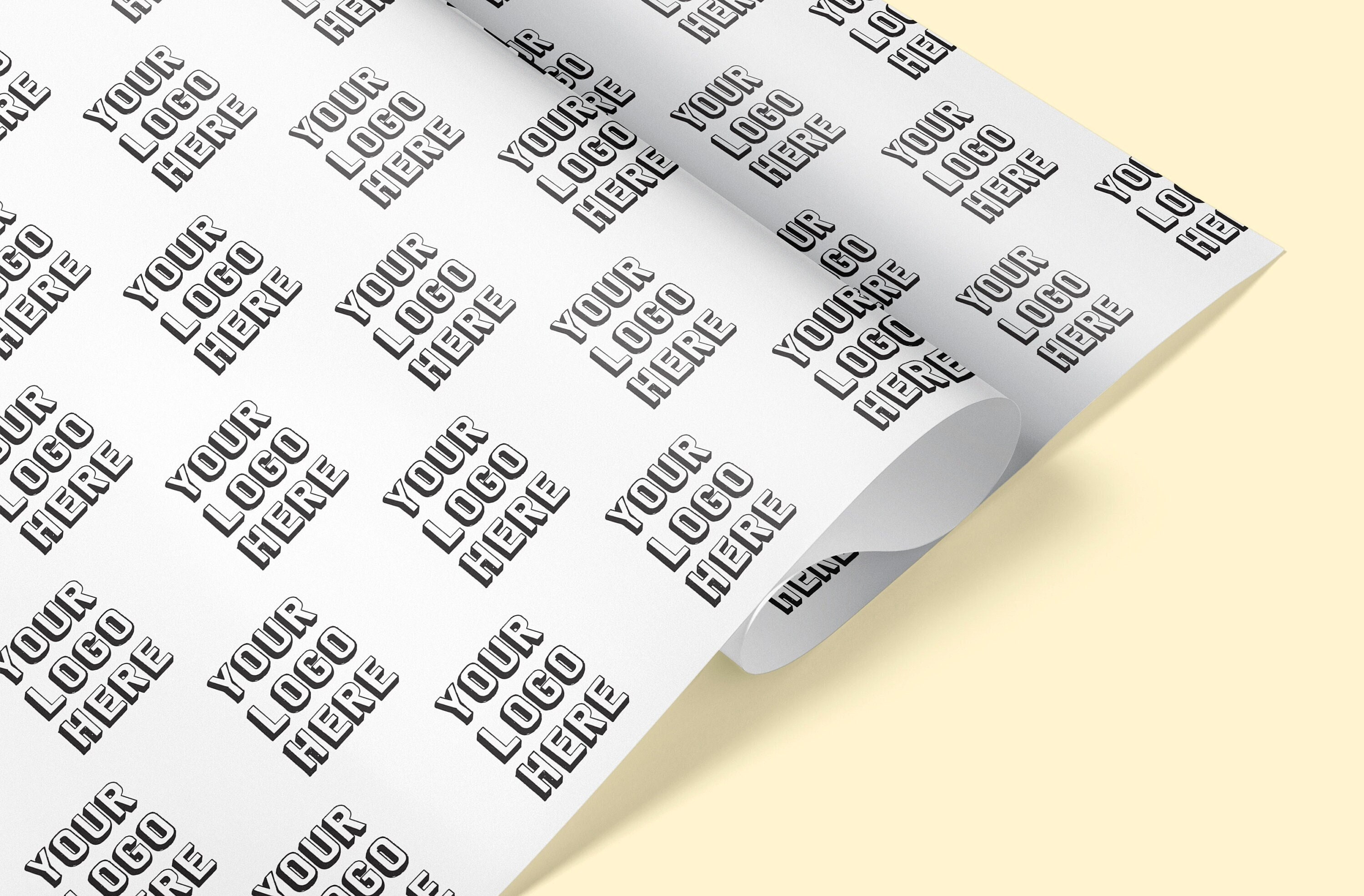 Customised Logo Gift Wrap / Packaging Wrapping Paper / Add - Etsy