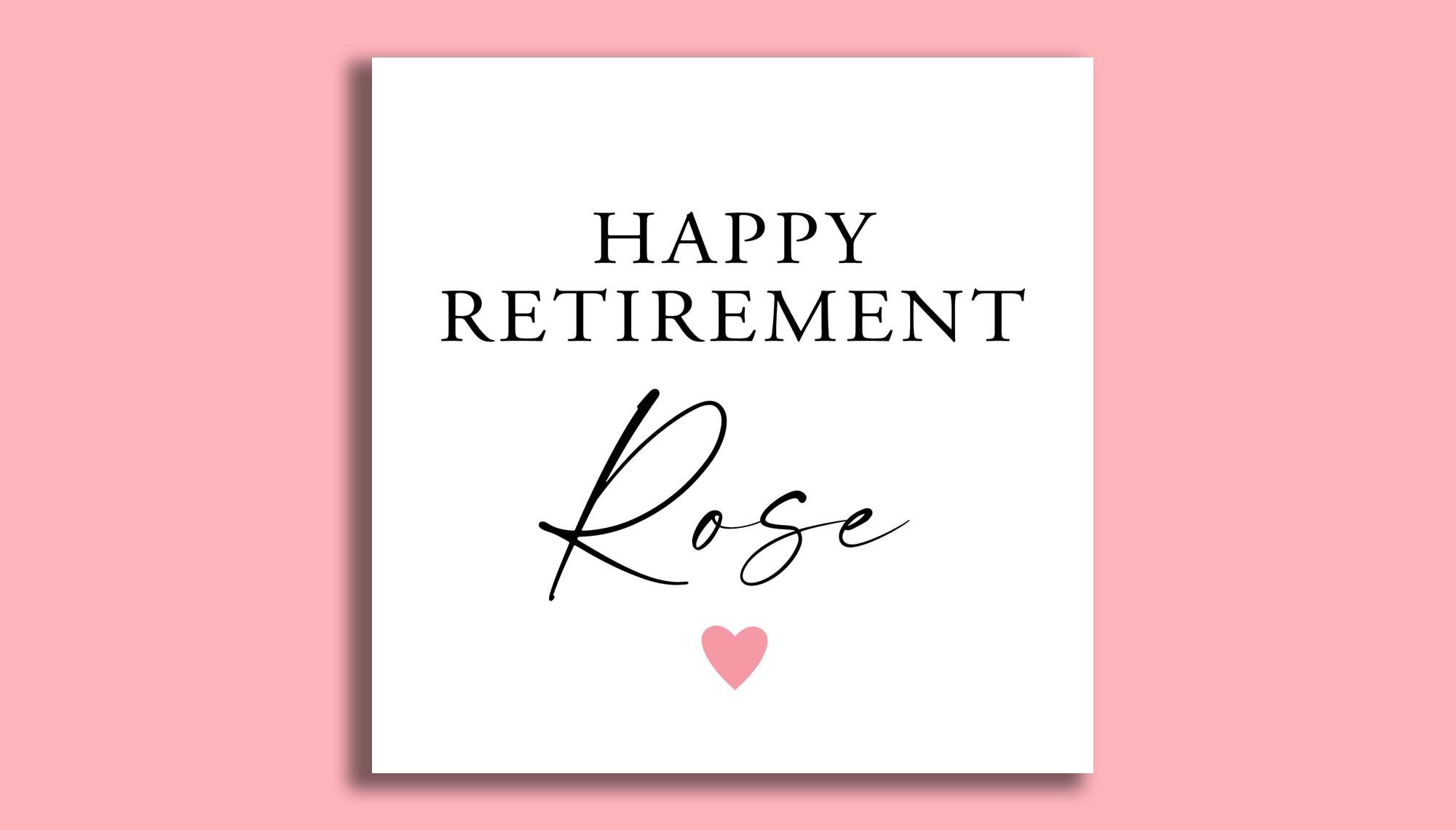 Personalised Happy Retirement Gift Wrap – Rose Design Wrapping Paper ...