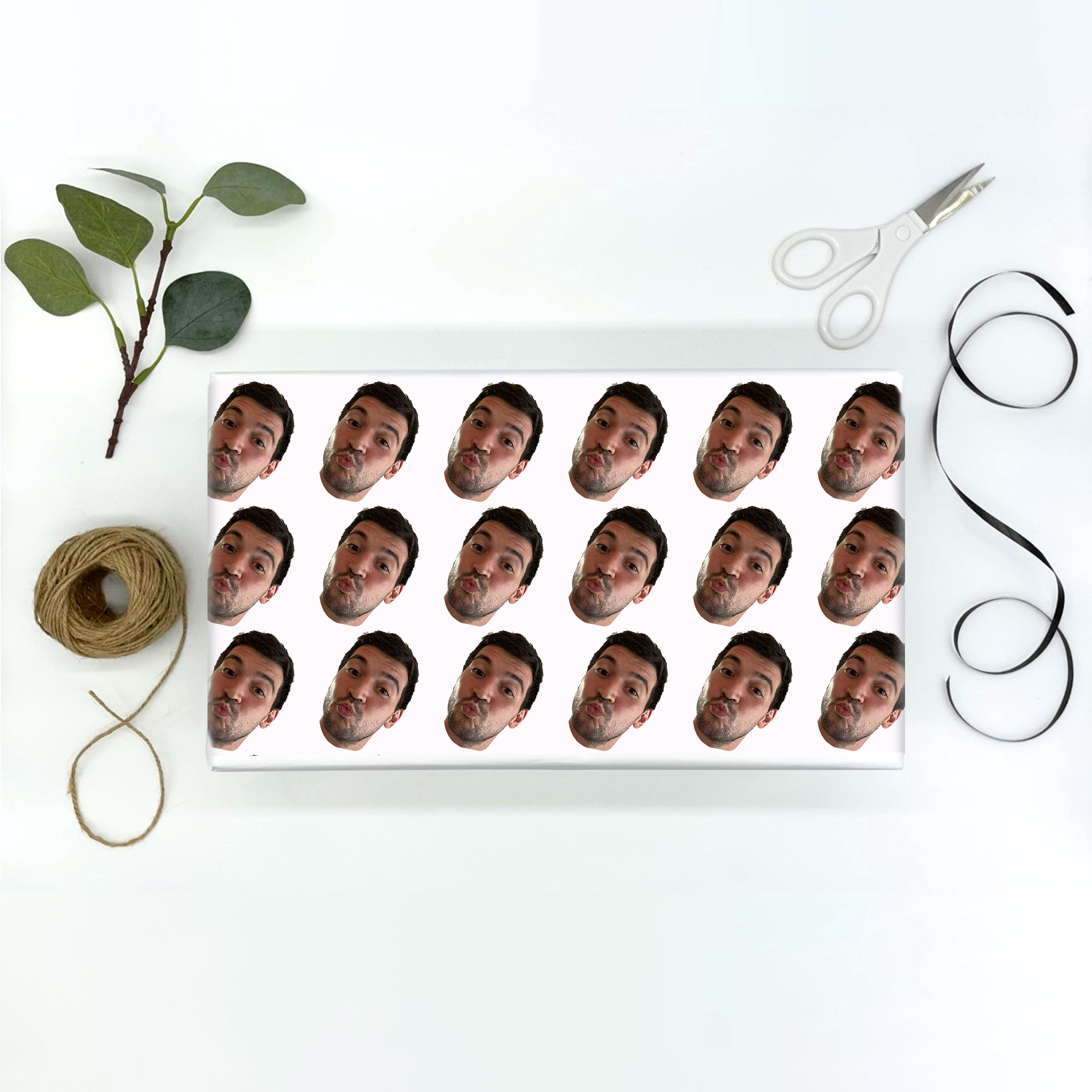 Customised Face Gift Wrap / Personalised Wrapping Paper / - Etsy UK