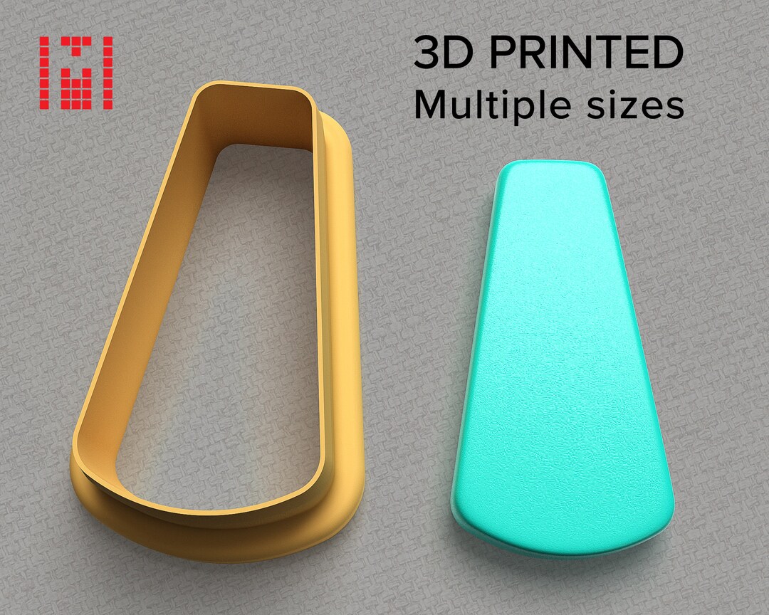 Curved Trapezium Narrow Shape Polymer Clay Cutters for Handmade Jewelry ...