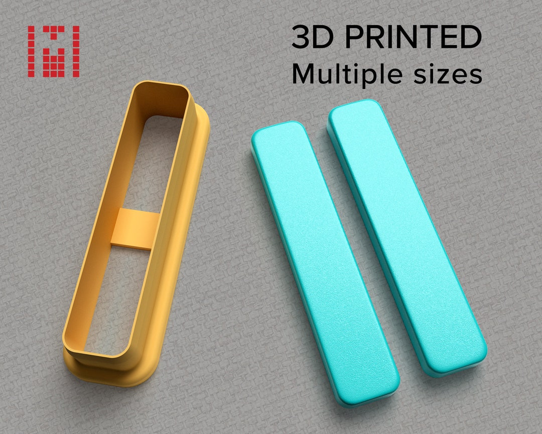 Long Rectangle Shape With Round Corners Polymer Clay Cutters - Etsy