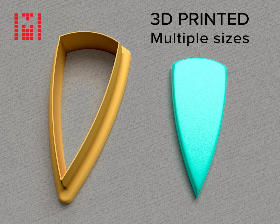 Long Shield Shape Polymer Clay Cutters for Handmade Jewelry 10 ...