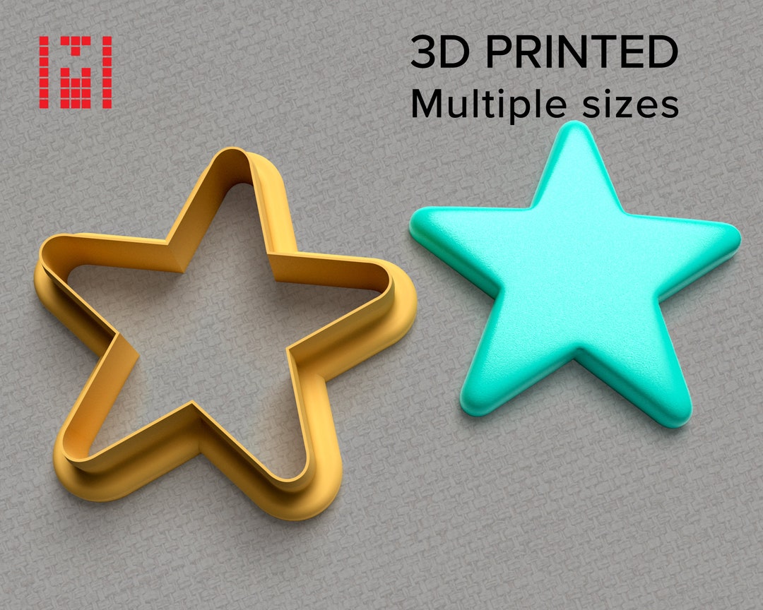 Five Point Star With Round Corners Polymer Clay Cutters Style - Etsy