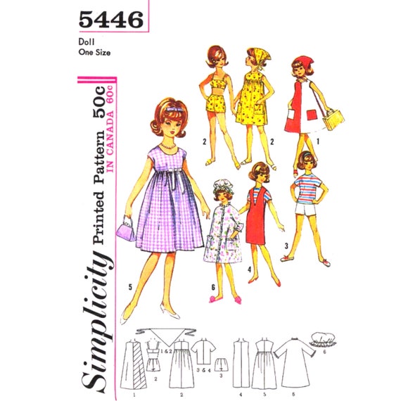 Home & Hobby Doll & Model Making Vintage Simplicity 8466 11 12 inch ...