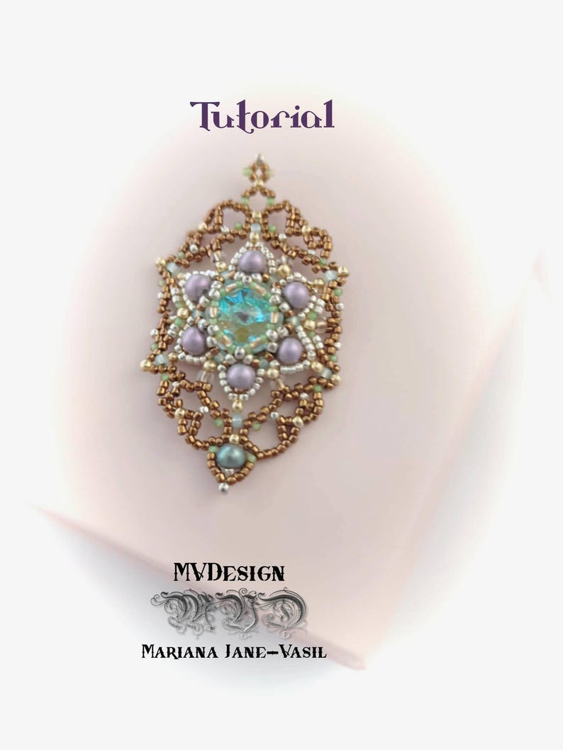 Tutorial Victorian Pendant- Bead Pattern PDF - Etsy
