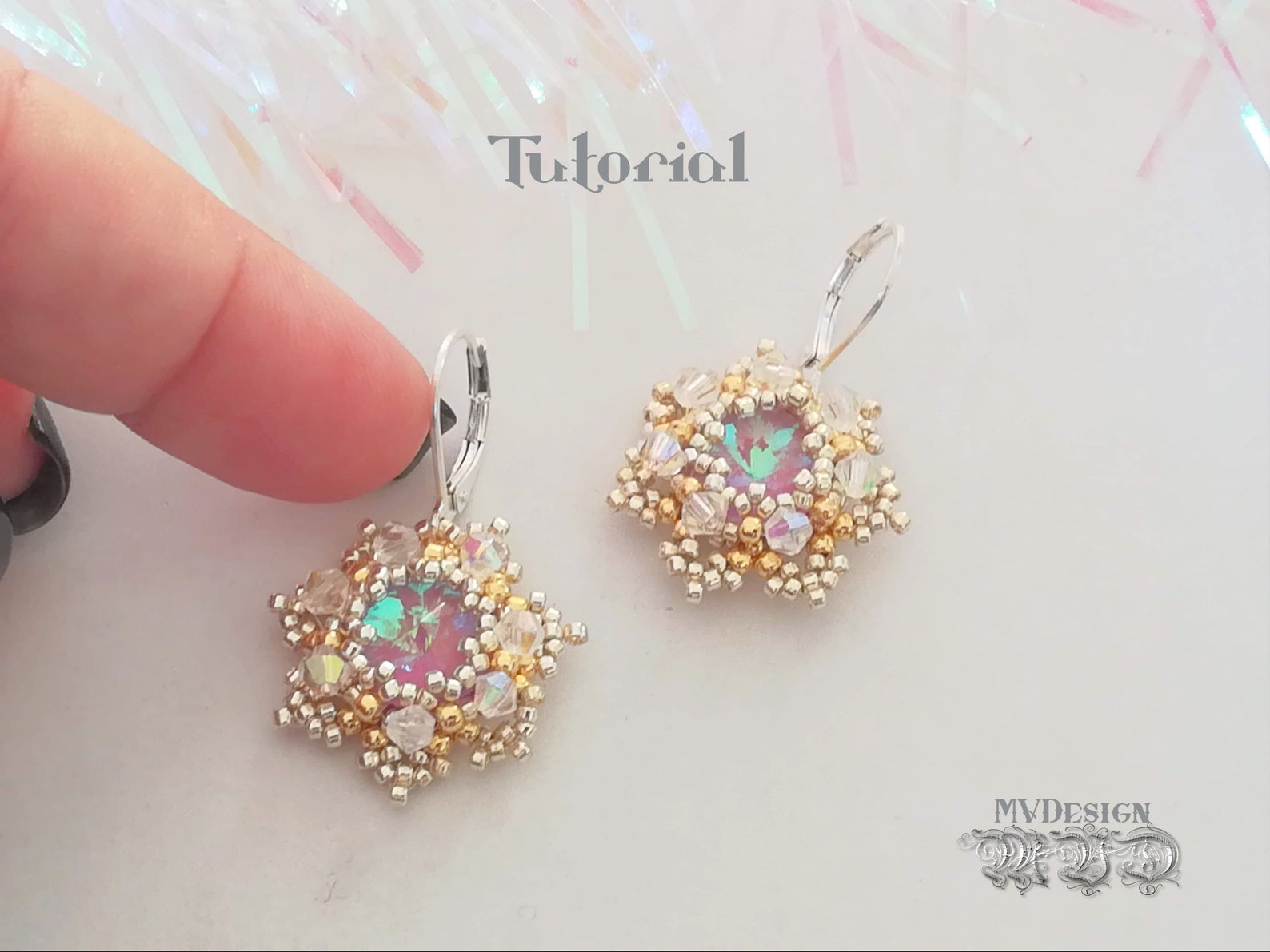 Tutorial the Fairy's Earrings - Bead Pattern PDF - Etsy