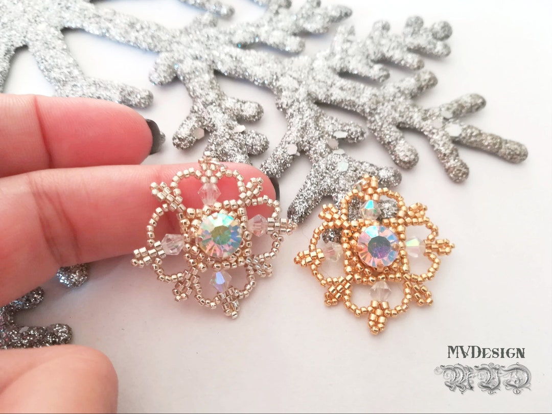 Tutorial Bead Baby Snowflake - Bead Patterns PDF - Etsy