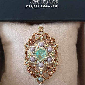 Tutorial Victorian Pendant- Bead Pattern PDF - Etsy