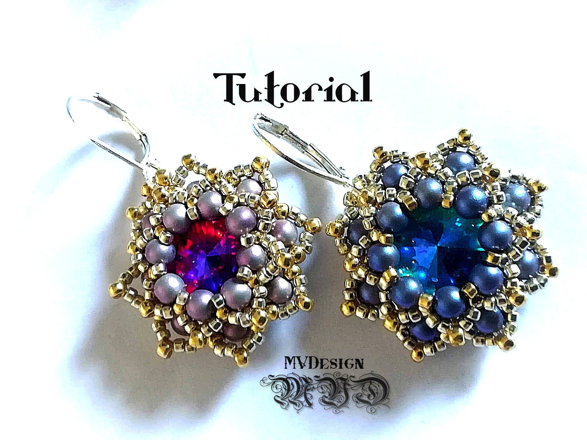 Tutorial Bead Earrings Star Flower Bead Pattern PDF - Etsy